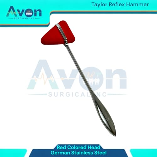 Taylor Reflex Percussion Hammer Neuro Reflex Testing Examination Instrument| German Stainless Steel (1pc)