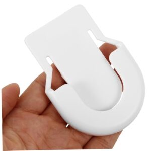 FELTECHELECTR Stethoscope Hanging Buckle Stethoscope Hook Buckle Stethoscope Holder for Doctor Stethoscope Buckle Stethoscope Holders Stethoscope Parts Reusable Stethoscope Holder White