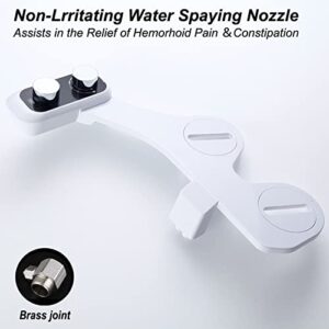 Universal Smart Toilet Bidet Dual Nozzle Design Self Cleaning Sprayer for All Ages