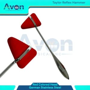 Taylor Reflex Percussion Hammer Neuro Reflex Testing Examination Instrument| German Stainless Steel (1pc)