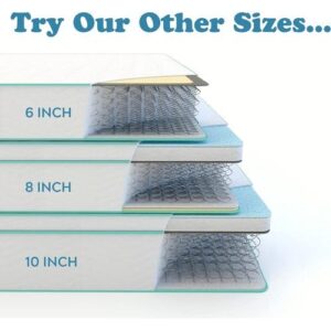 Queen Mattress, 10 Inch Memory Foam Hybrid Queen Size Mattress in a Box, Individual Pocket Spring Breathable Comfortable for Sleep Supportive, Medium Firm Mattresses, RV Mattress (Queen 10'')