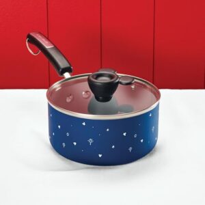 Farberware Disney Bon Voyage Ceramic Nonstick Lid, Dishwasher Safe, Saucepan (2-Quart), Blue