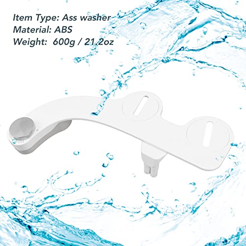 Ultra Slim Bidet Attachment, Easy Installation, Washer with 7/8 Copper Tee for Toilet