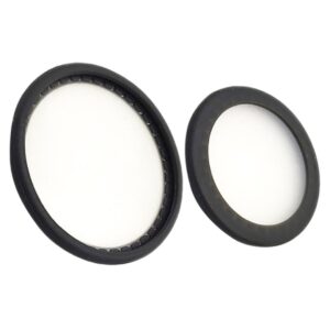 jecompris 2pcs stethoscope accessories iv diaphragm replacement stethoscope diaphragm cover stethoscope head stethoscope bell cover replacement stethoscope covers black pvc