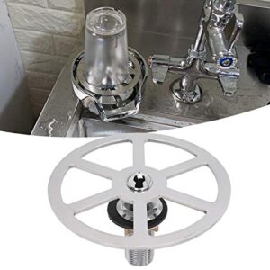 Stainless Steel Automatic Cup Rinser, High Pressure Glass Rinser Washer, Practical Cup Holder for Bar Kitchen Sinks, Multi Angle Spray Hole Flushing, Easy to Install