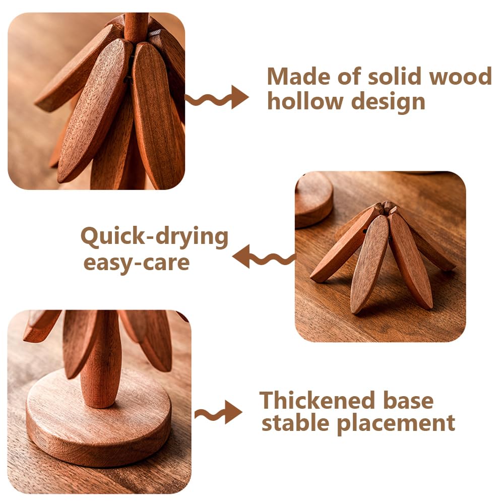 Wooden Trivets for Hot Dishes,Tree Shape Trivet Set,Tree Coasters Set of 4,Hot Dish Coaster with Tree-Shaped Wood Collapsible Hot Pad Trivet Tree for Restaurant/Dishes/Pot/Bowl/Teapot/Hot Pot Holders