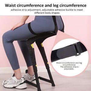 Adjustable Wearable Chair Invisible Seat, Chairless Chair Wearable Leg Ergonomics Lightweight Seat, Invisible Chair Wearable Exoskeleton Human, 3-5 Gear Heights Adjustable 150Kg (A)