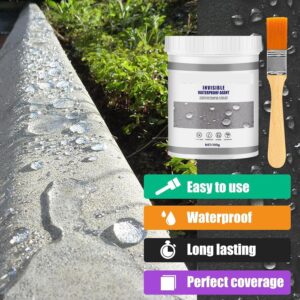 ROPTINK Whimsyard Waterproofing, Whimsyard Transparent Waterproof Coating Agent, Whimsyard Waterproof Sealer, Anti-Leakage Agent Used for Cracks and Leak (300g)