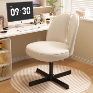 wxjhl armless office chair cute desk chair swivel task chair height adjustable make up bedroom chair home vanity chairs no wheels