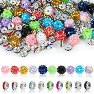 50 rhinestone beads and 200 spacer beads, beads for pens, beads for beadable pens, beads for bracelets