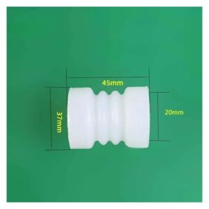 LUVCAASXQ 2Pcs Ice Cream Machine Spare Parts 45mm Length Mixer Rubber Sleeve Sealing Ring Stirring Shaft Corrugated Sleeve GMISE-4537