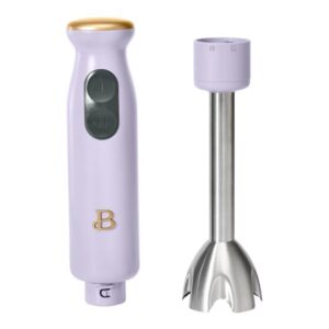 Beautiful 2-Speed Immersion Blender with Chopper & Measuring Cup, Lavender by Drew Barrymore