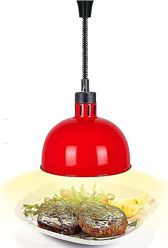 LINKANRUO Food Warmer Lamp Food Heat Lamp Telescopic Food Warme Buffet Food Heat Lamp Buffet Heating Lamp, 250W 29cm for Restaurant Heating Lamp Buffet Hanging Heat Lamps Lamps