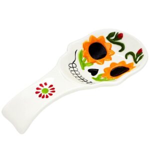 day of the dead spoon rest or salt and pepper shaker - spoon rest