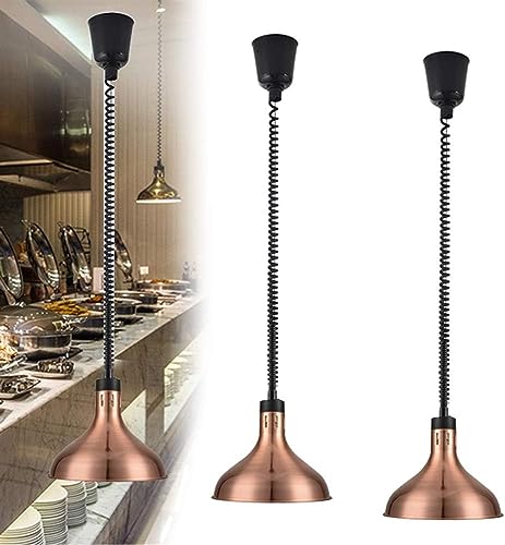 LINKANRUO Food Warmer Lamp Food Heat Lamp, Food Heat Lamp with 250W Bulb for Home and Commercial, Freestanding for Restaurant Kitchen Buffet Lamps