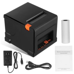 gatuida abs thermal printer thermal receipt printer black thermal pos printer receipt printer