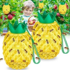 wasp traps catcher - honey bee trap, insect catcher, wasp trap, bee trap, outdoor wasp .reusable insects traps bee catcher for hornets, yellow