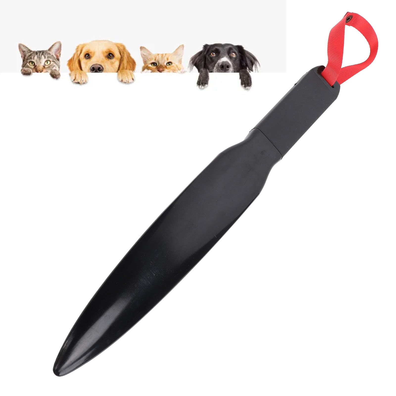 Pet Mouth Training Stick, Large Breed Dog Bite Training Stick with Nylon Rubber, Pet Mouth Training Stick for Dental Health, Promotes Proper Chewing Habits (Black Handle Red