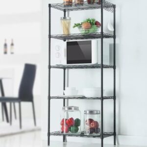 YFZZBH 60"x22"x12" 5 Layer Wire Shelving Rack Adjustable Shelf Storage Unit Commercial