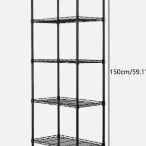 YFZZBH 60"x22"x12" 5 Layer Wire Shelving Rack Adjustable Shelf Storage Unit Commercial