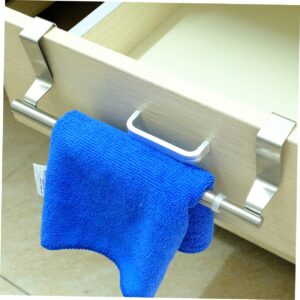 BUGUUYO 2pcs Towel Holder Towel Rack for Kitchen Hand Towel Stand Towel Rack for Bedroom Towel Rack for Closet Bath Towel Rod Kitchen Towel Hanger Stainless Steel Rack Bathroom Accessories