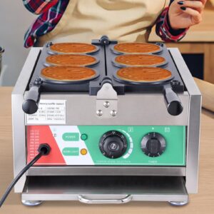 Commercial Waffle Maker, 3000W Portable 3-Grid Waffle Coin Irons, Commercial Electric Waffle Maker, Pancake Maker, Muffins Baking Machine for Restaurant