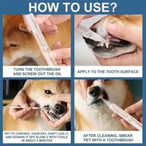 Doggo Comfy Pet Toothbrush Pen, Doggocomfy Pet Toothbrush Pen, Doggo Comfy Toothbrush, Pet Toothbrush Pen, Natural Plant Substance Tartar Remover, for Dogs & Cats (1pcs)