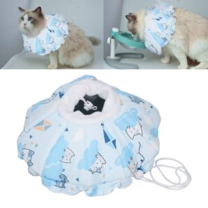 Dog Cone, Cat Cone Dog Cone Collar Cloth Breathable Protective Cat Neck Cone Pet Recovery Elizabethan E Collar Soft Neck Cone to Stop Licking for Cats Kittens and Puppies (S)