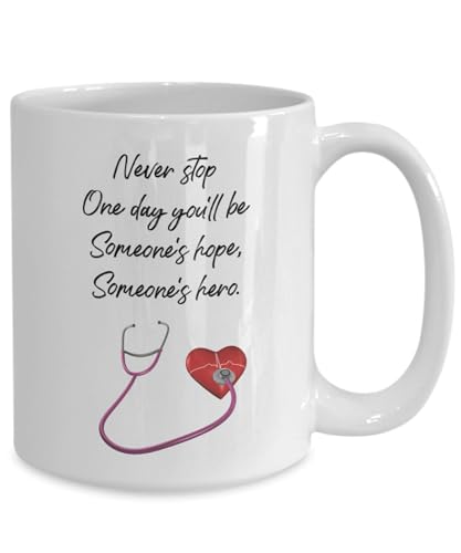 momima Stethoscope Mug Never Stop One Day You White Coat Ceremony Gifts For Medical