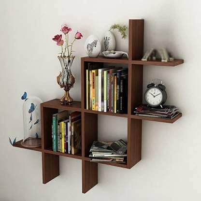 Wall Hanging Shelf,Wooden Rack,Wall Stand for Living Room,Hanging Book Shelf for Home,Wall Rack Shelf,Book Holder,Wall Decor for Living Room|Home Decor Items