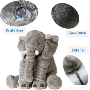 Personalized Giant Stuffed Elephant Pillow Doll, Name Emboridery Animal Doll Stuffed Plush Pillow Toy 16"/24" Gift for Christmas, Birthday