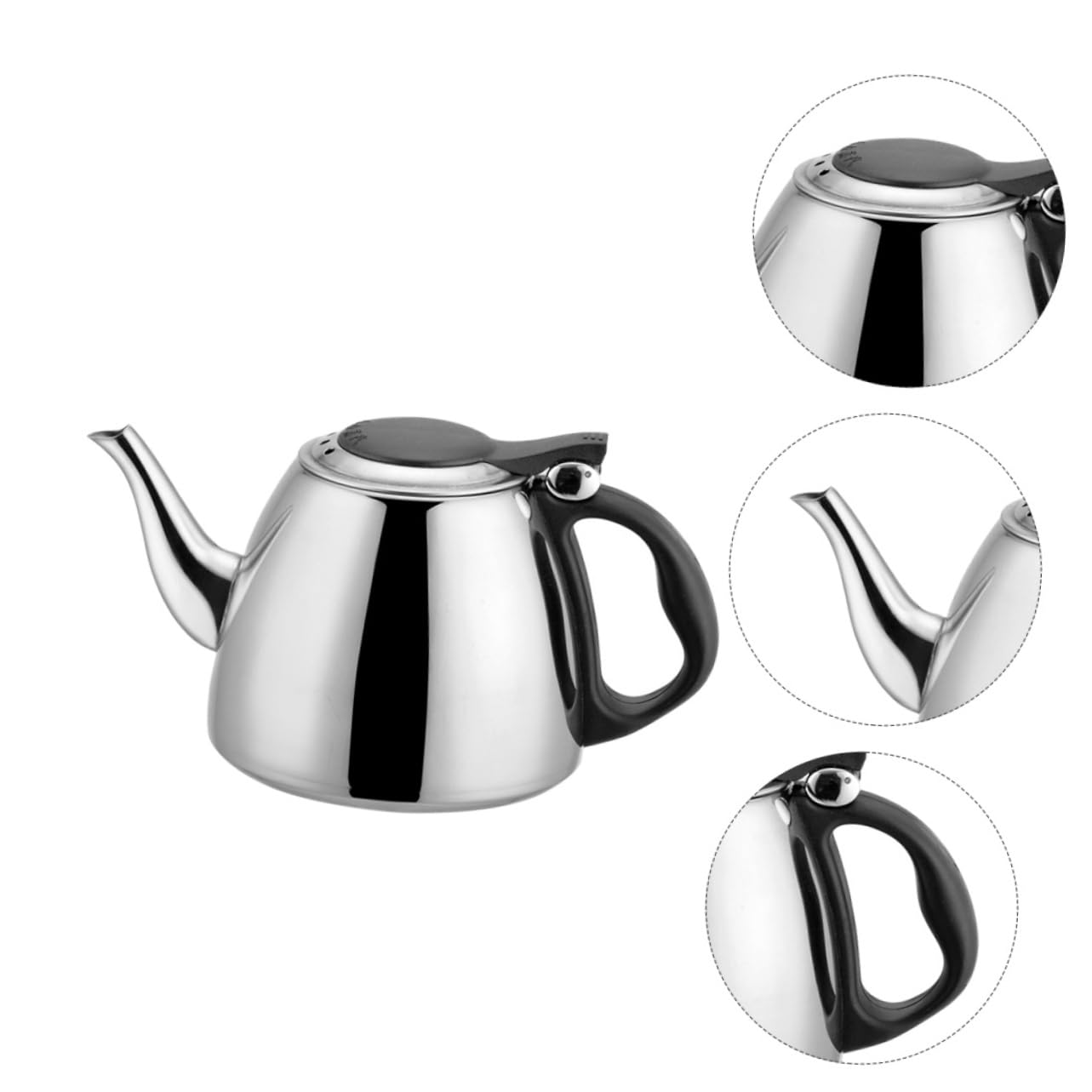 PRETYZOOM 1pc Stainless Steel Kettle Espresso Machines Camping Stove Whistling Kettle Stove Top Tea Kettle Stove Top Kettle Whistling Coffee Pot Water Kettle Stainless Steel Teakettles