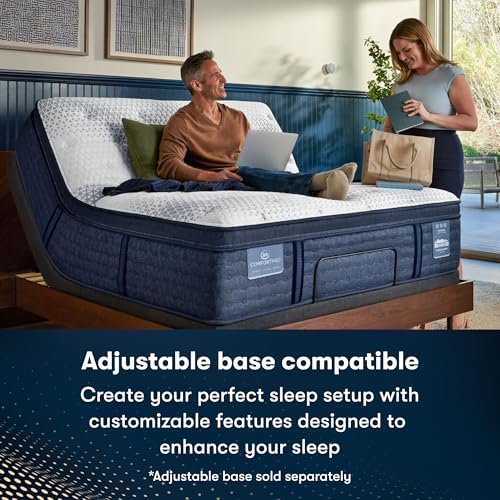 Serta iComfortPro - Kingston 14" Firm Queen Latex Foam Mattress - Cooling System, 5 Support Zones, and Responsive Latex Foam - 100 Night Trial and CertiPUR-US Certified