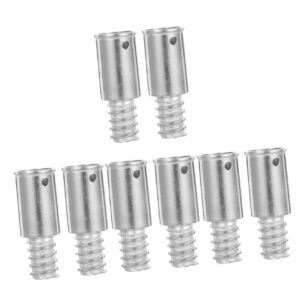 vosarea 8 pcs metal pole mop accessories handle tips for poles replacement extension pole adapter metal thread tip handle threaded end threaded handle tips pole adapter for broom connector