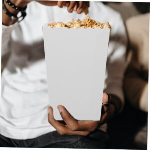 GETAJGHSD 36pcs Box Popcorn Boxes Bulk Paper White Popcorn Boxes Paper Popcorn Boxes Popcorn Buckets for Movie Night