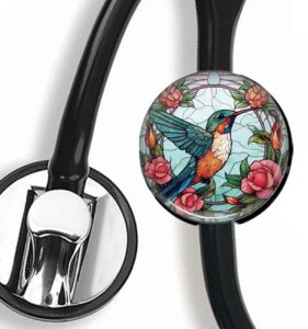 lovely bird personalized medical stethoscope name tag,medical stethoscope name tag,nurse doctor name tag stethoscope id tag customized