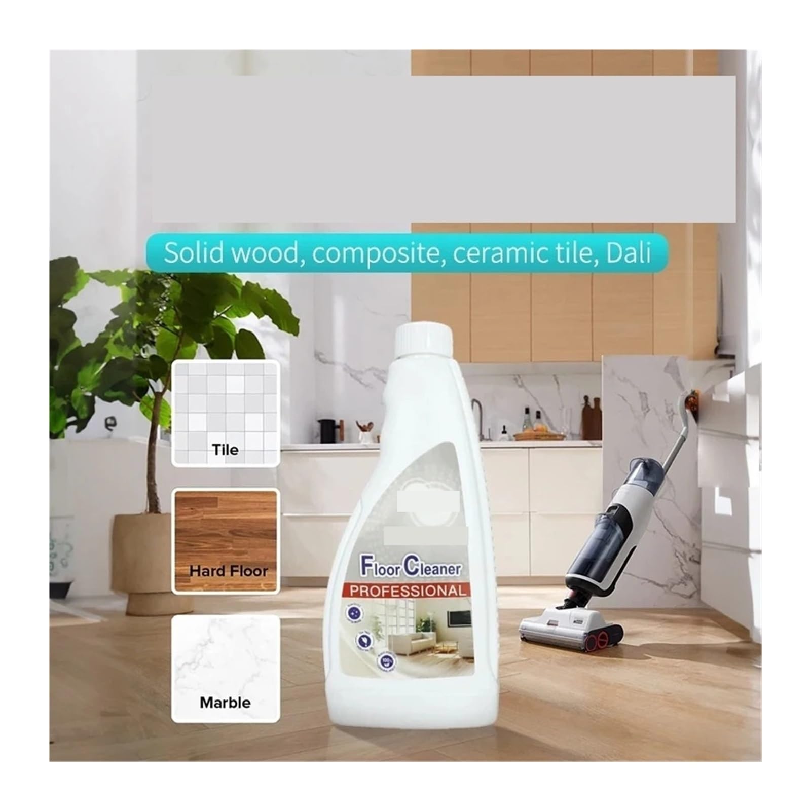 Compatible For Roborock Xiaomi and OMO Floor Cleaning Liquid Solution S8 Pro Ultra/S8/S8+/Q5/Q7 Series/S7 Max Ultra/S7MaxV Plus 480mL