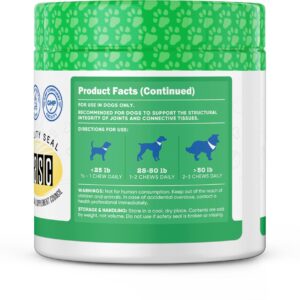 Nutricost Pets Hip & Joint Support Soft Chews for Dogs (Beef Flavored) 60 Soft Chews - Supports Healthy Joints & Mobility, NASC Certified