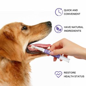 WRTHYT Pet Oral Repair Gel, Pet Oral Repair Gel for Dogs, Pet Oral Repair Gel Brush, Eliminates Bad Breath, Suitable for Dogs and Cats (3)