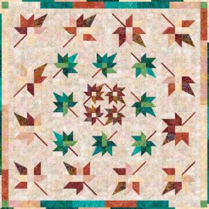 Wilmington Batiks Copper Mountain Petal Toss, Fabric by The Yard (Orange/Brown)