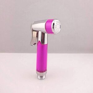 ifgswopq flower aspersed shower bathroom accessories abs plastic gun bidet toilet spray woman hygienic shower washing nozzle (color : e) (black)