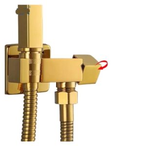 1 Pcs Brass Bidet Faucet Handheld Toilet Bidet Sprayer Hygienic Shower Toilet Faucet Single Cold Water Faucet Self Cleaning (Color : A5071RG) (A5071G)