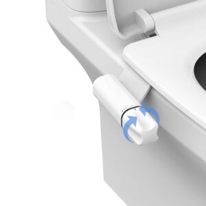 ifgswopq slim toilet seat attachment non electric butt sprayer nozzle bidet adjustable water pressure (d uniform size)