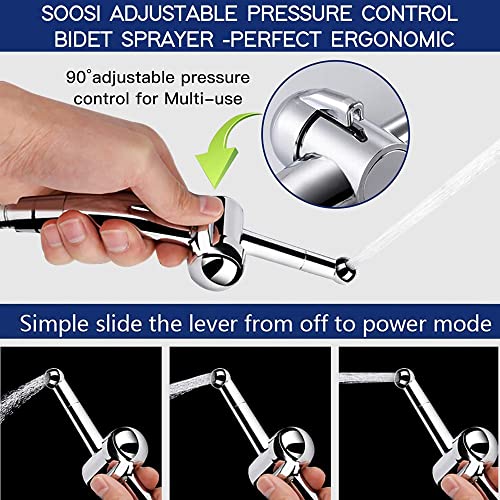 ifgswopq Handheld Toilet Bidet Sprayer Set Kit Stainless Steel Hand Faucet for Bathroom Shower Head Self Cleaning (Color : E) (E)