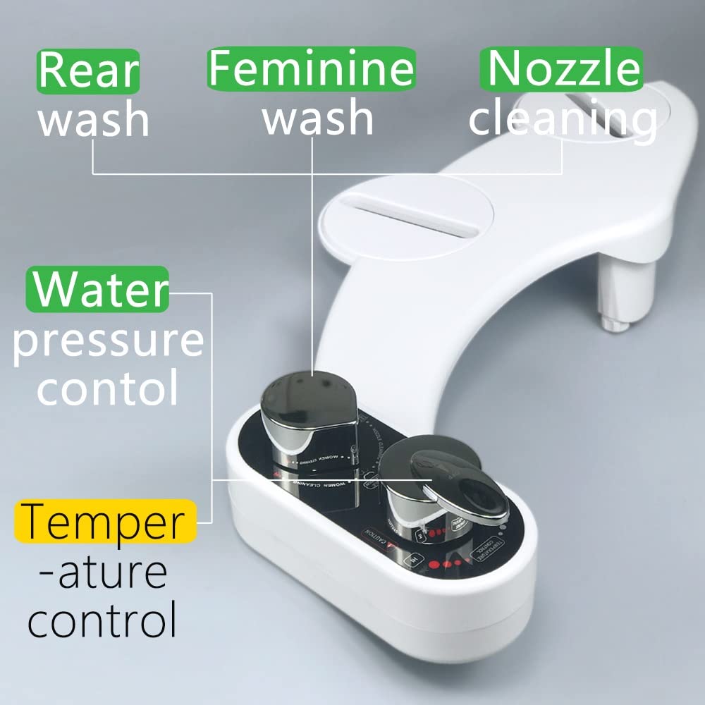 ifgswopq Bidet Hot and Cold Warm Water Toilet Seat Attachment Sprayer Japanese Cover Portable Non Electric, 1 (D 1)