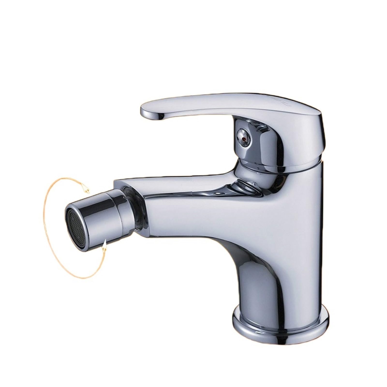 Chrome Polished Bidet Spray Copper Bidet Faucet Toilet Rotates 360 Degrees (1 pcs)