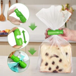 hoehew Bag Chip Clips, 2024 New Grip Sticks Bag Sealers, Squeeze Clips for Chips and Other Food Bags, Plastic Snack Bread Seal Clips Multipurpose for Snack & Bread Seal (6PC)