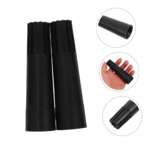 FOMIYES 2pcs Telescopic Pole Adapter Broom Stick Pole Tip for Extension Pole Threaded Handle Tips Pole Adapter Mount Mop Handle End Broom Handle Threaded End Broom Handle End Cap Plastic