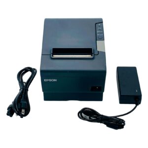 epson tm-t88v m244a compact pos thermal receipt printer usb plus power, bundle with ac adapter