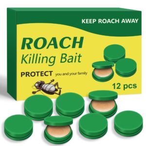 luojibie roach killer indoor infestation, roach bait, roach traps indoor/outdoor, cockroach repellent, roach killer, quick catch roach control-12pcs